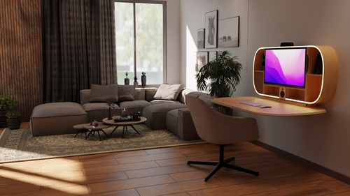 Friday. — Clamshell 56 Dual Monitor Murphy Desk - Made in the USA ...