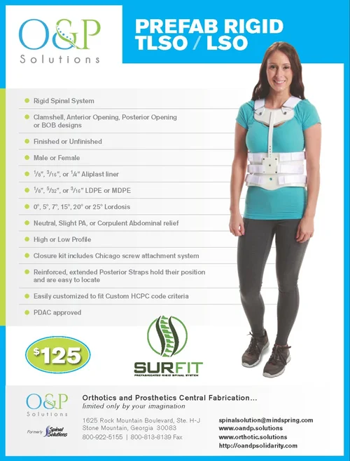 SPINAL PRODUCTS — O&P Solutions