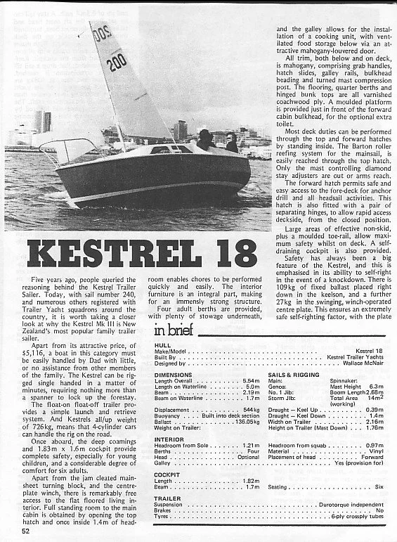 Designs K-N — NZTYA | New Zealand Trailer Yacht Association