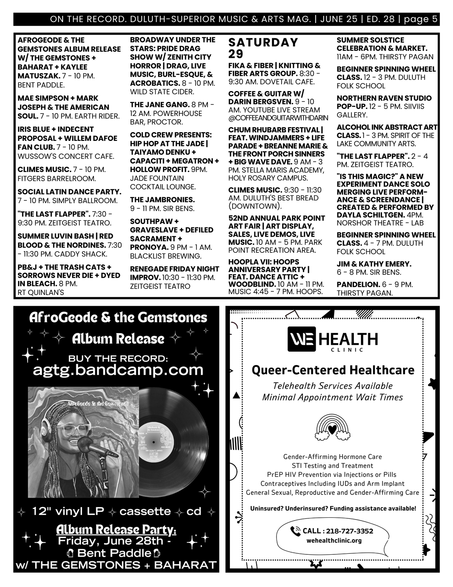 On The Record zine | Duluth, MN