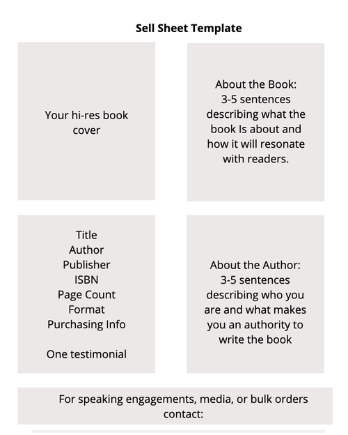 How to Make a Brilliant Sell Sheet for Your Book — Evergreen Authors
