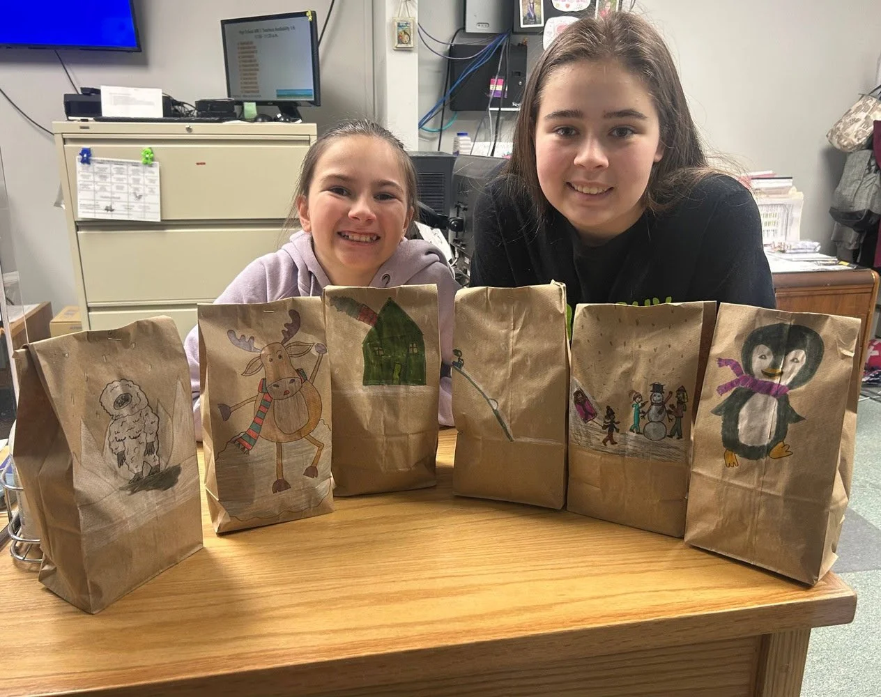 Raffle bag artists — Woodstock Union High School and Middle School