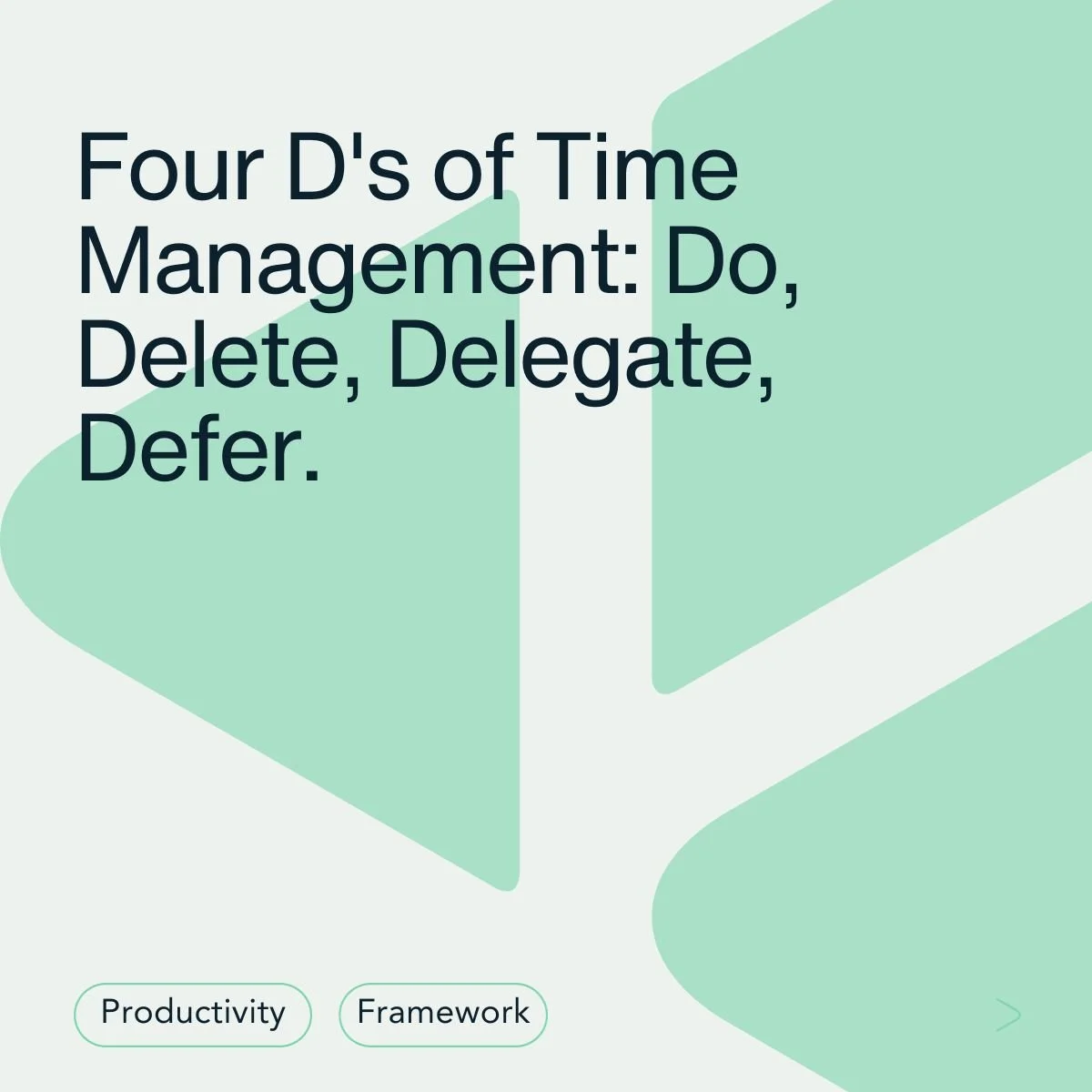 Master Time Management with the Four D's — versed