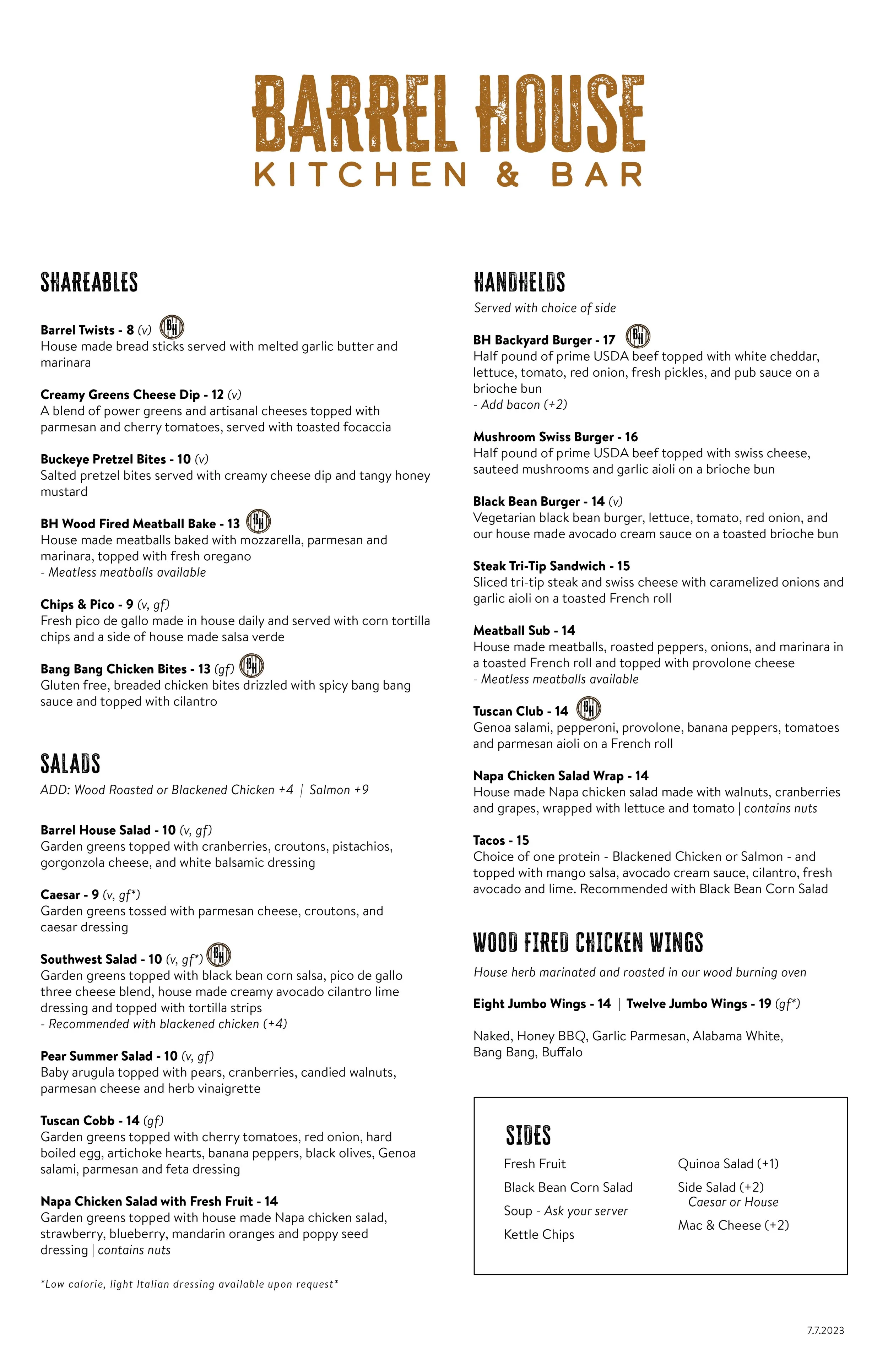 Eat — Barrel House Kitchen and Bar