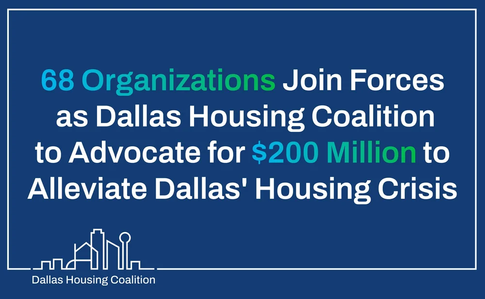 Dallas Housing Coalition Launch Press Release — Dallas Housing Coalition