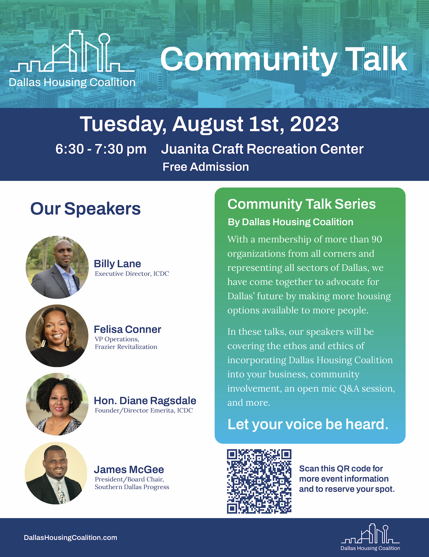 South Dallas Community Talk — Dallas Housing Coalition