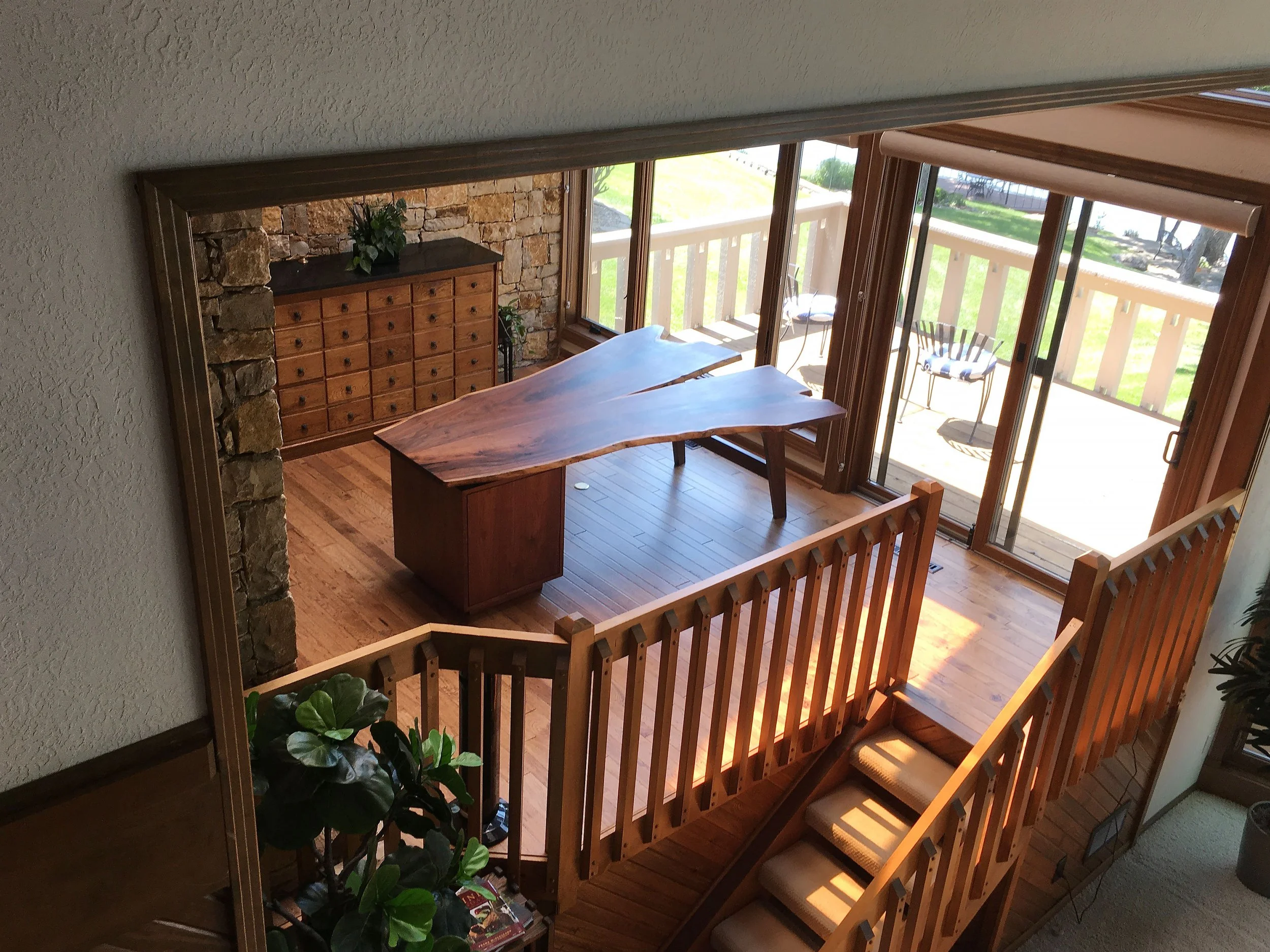 Double sided home office desk — The Urban Lumber Company