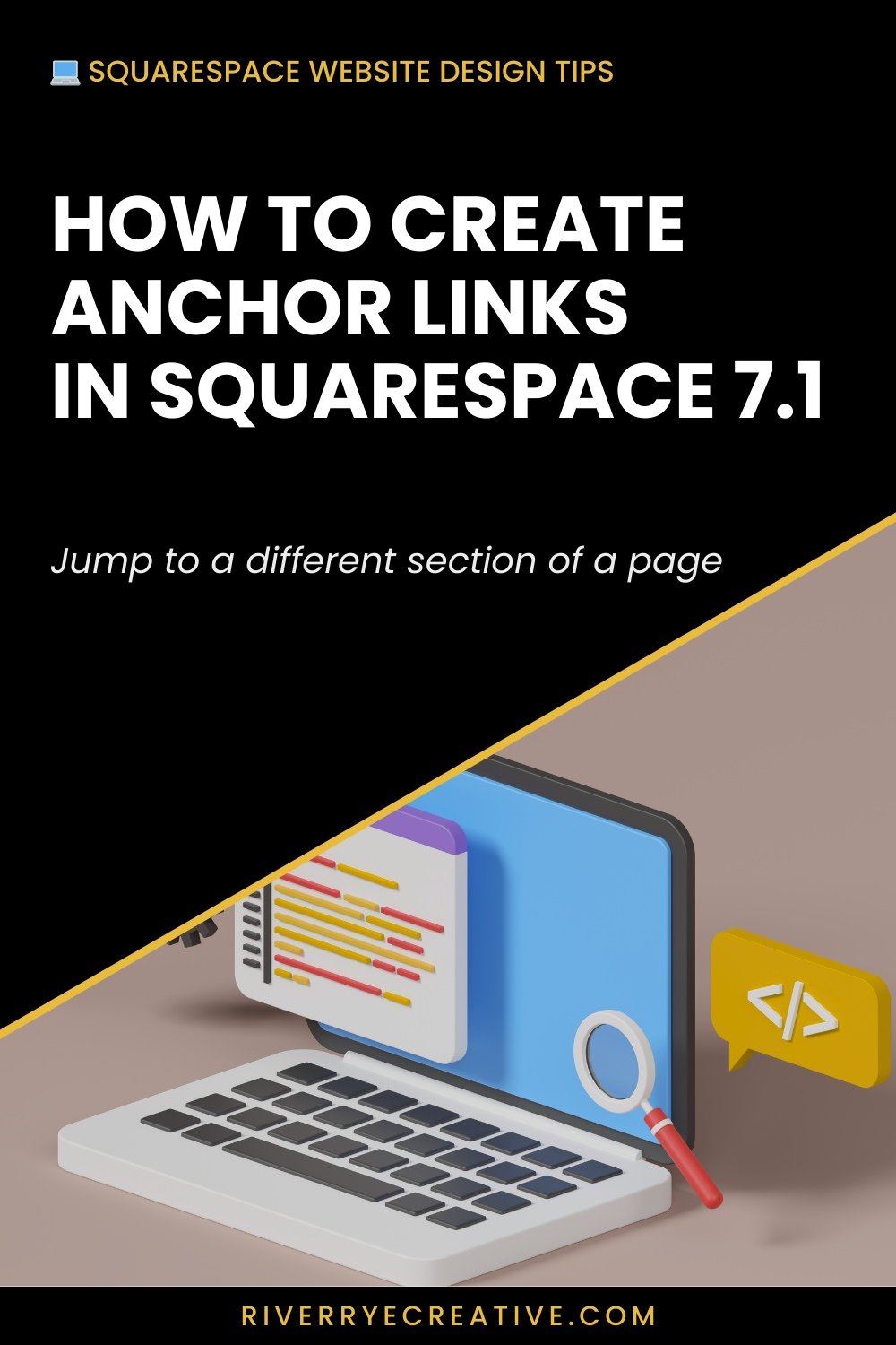 How to Create Anchor Links in Squarespace 7.1 | River Rye Creative