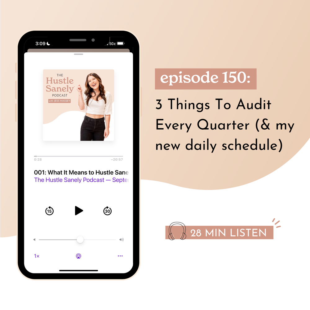 3 Things To Audit Every Quarter (& My New Daily Schedule) — Hustle ...