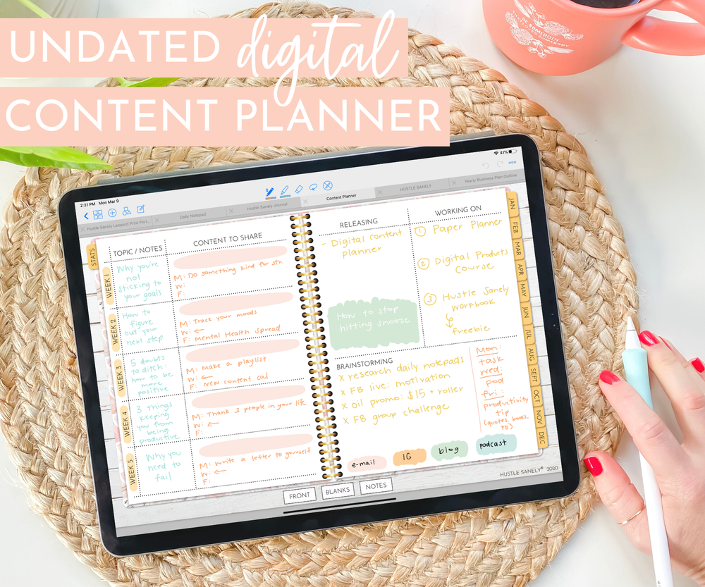 How to Plan for a New Month — Hustle Sanely® by Jess Massey