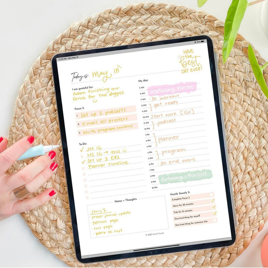 Getting Started With Digital Planning Hustle Sanely By Jess Massey