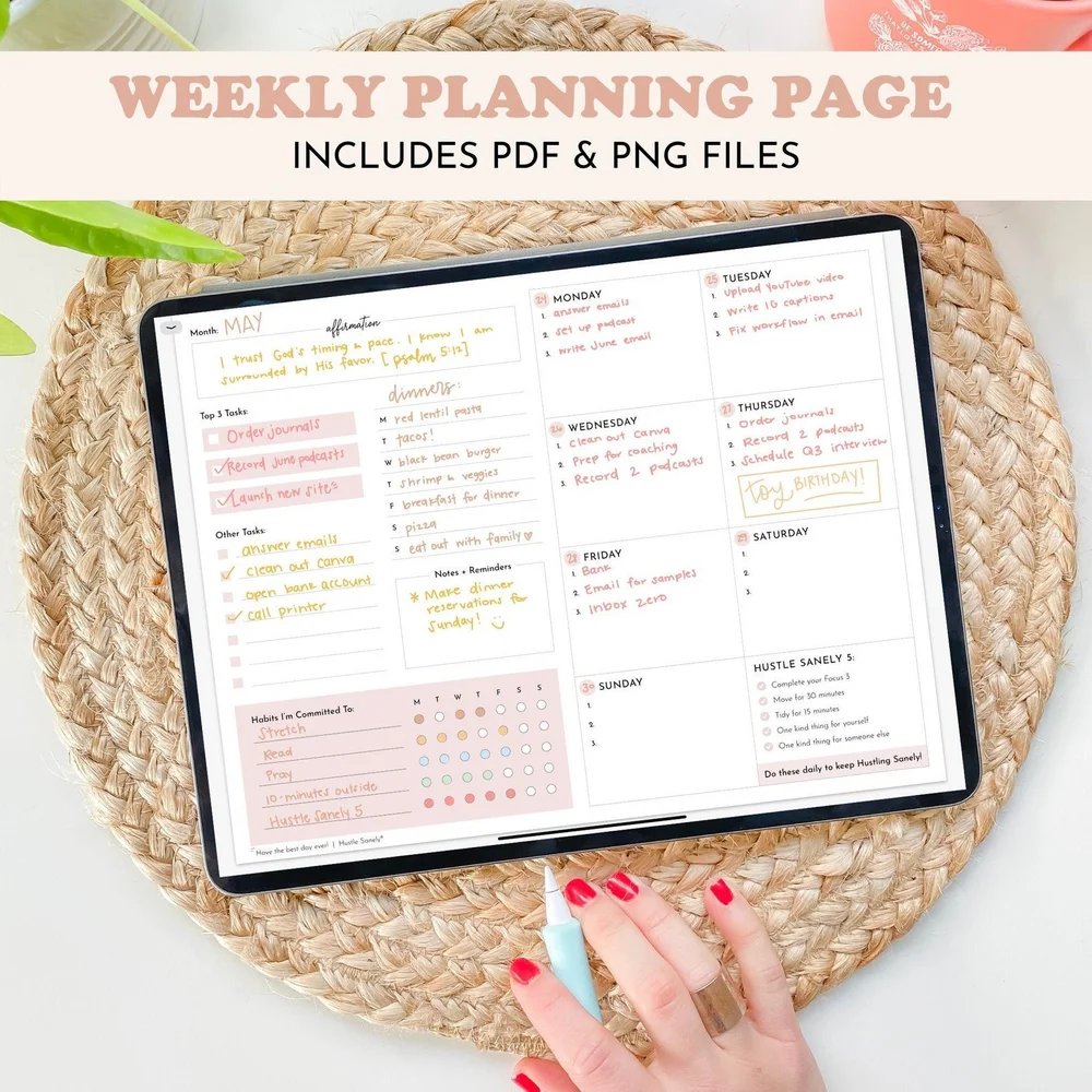 Getting Started with Digital Planning — Hustle Sanely® by Jess Massey