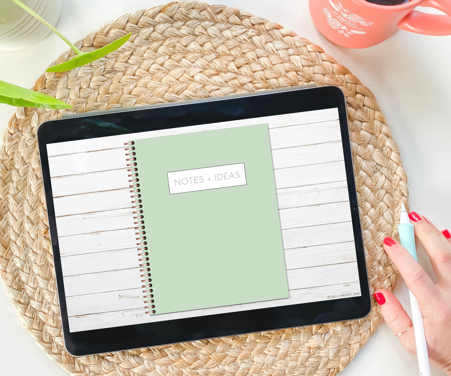Free Digital Notebook — Hustle Sanely® by Jess Massey