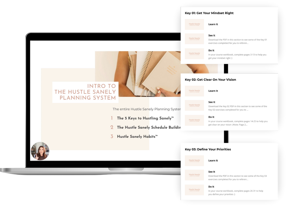 Hustle Sanely Lifestyle Course — Hustle Sanely® by Jess Massey