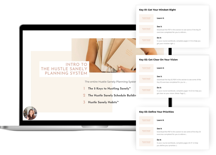 Hustle Sanely Lifestyle Course — Hustle Sanely® by Jess Massey