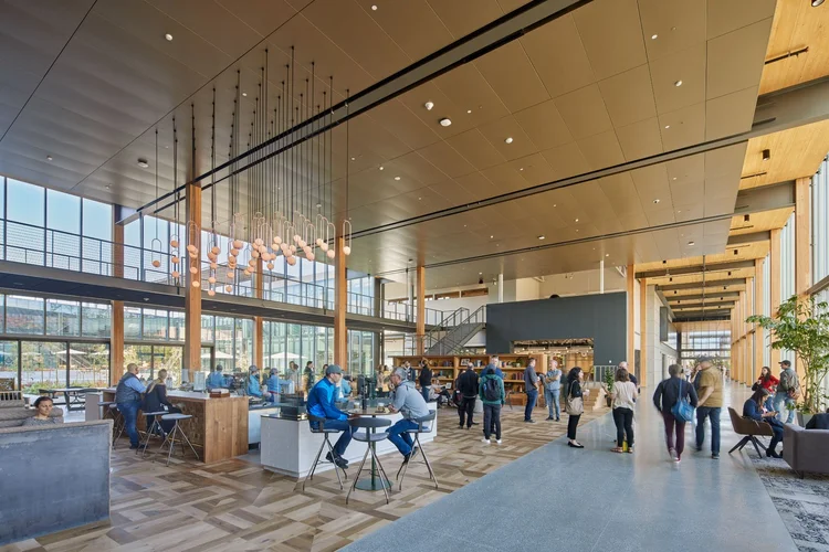 HIGH-TECH OFFICE CAFE — Matthew McCormick Studio | Modern Lighting Design