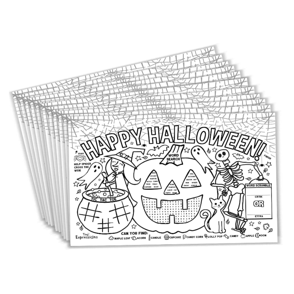 Halloween Coloring Placemats — Everyday Best Buy