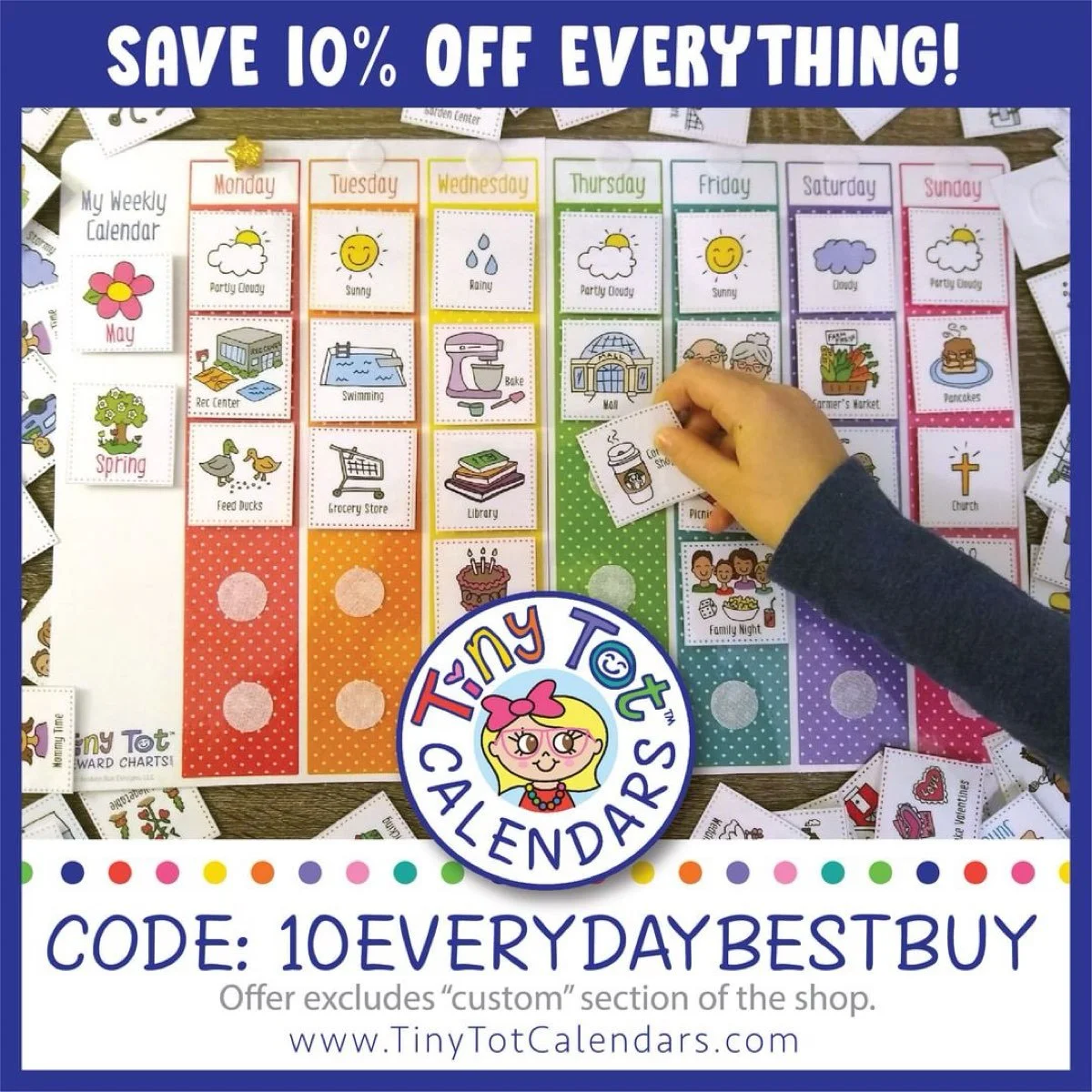 Kids Weekly Visual Calendar — Everyday Best Buy