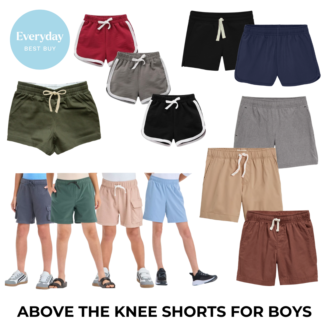 Above the Knee Shorts for Boys — Everyday Best Buy