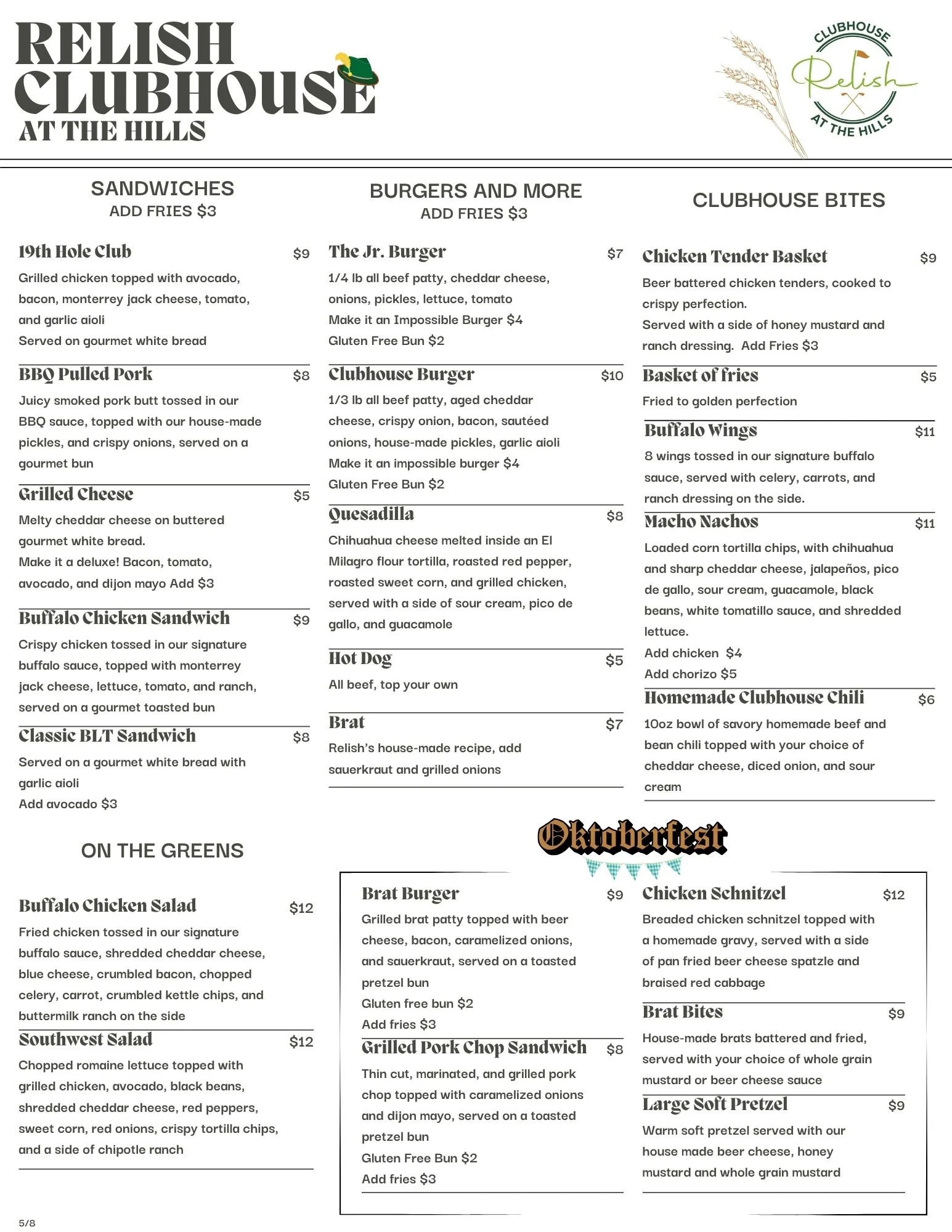 Relish Clubhouse at the Hills