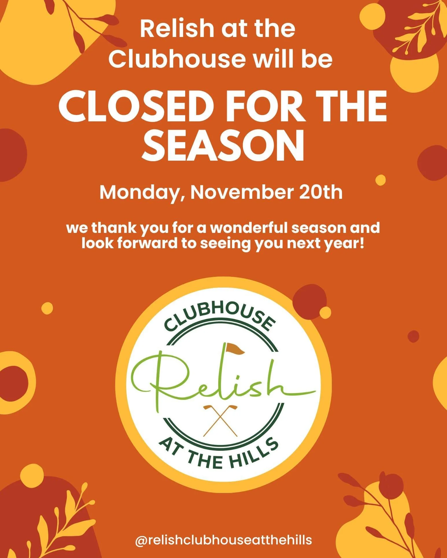 Relish Clubhouse at the Hills