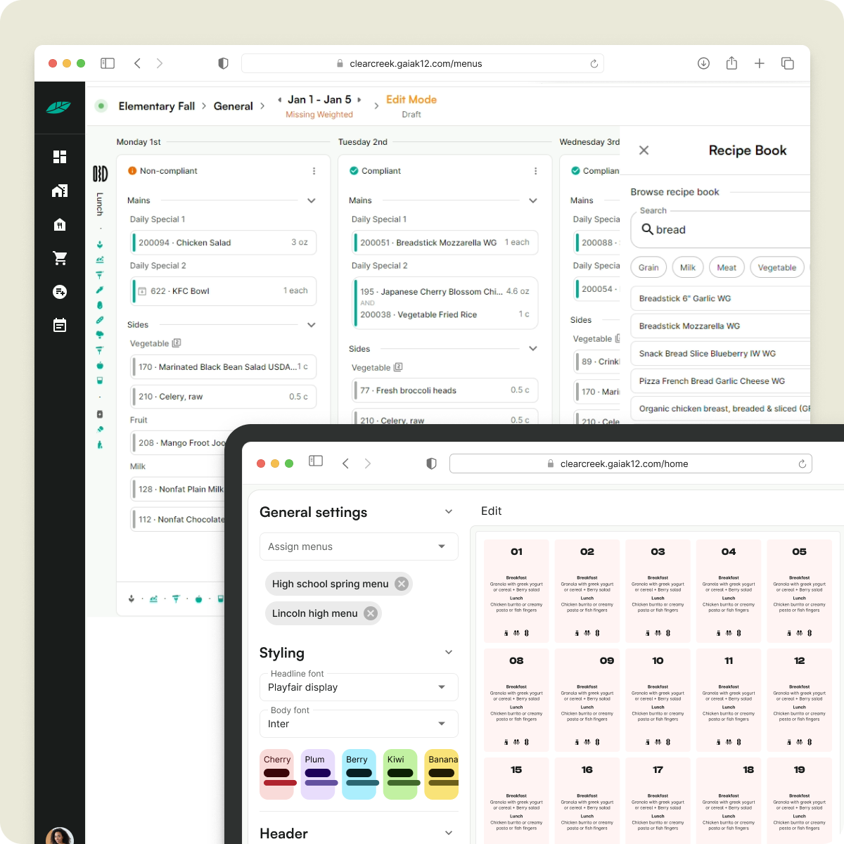 Gaia Software | Nutrition Solutions