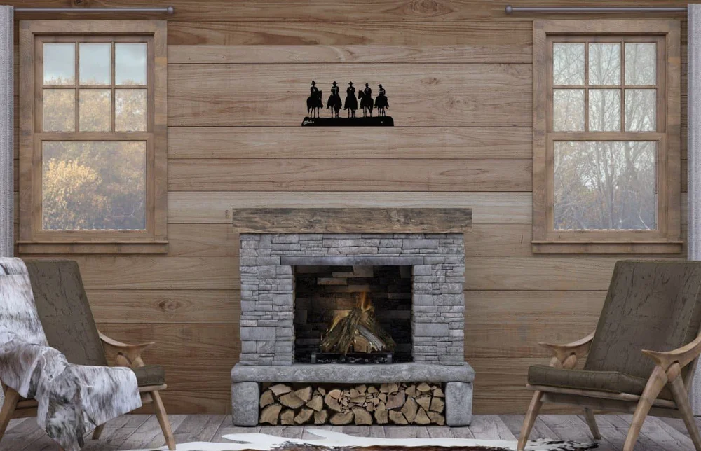 Cowboy Decorations Silhouette Cowboys Scene Setter Add-On Wild Western ...