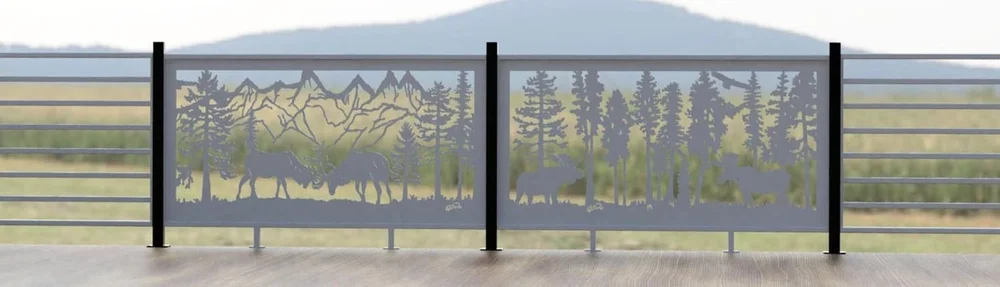 Metal Deck Railing Posts - J. Dub's Metalworks