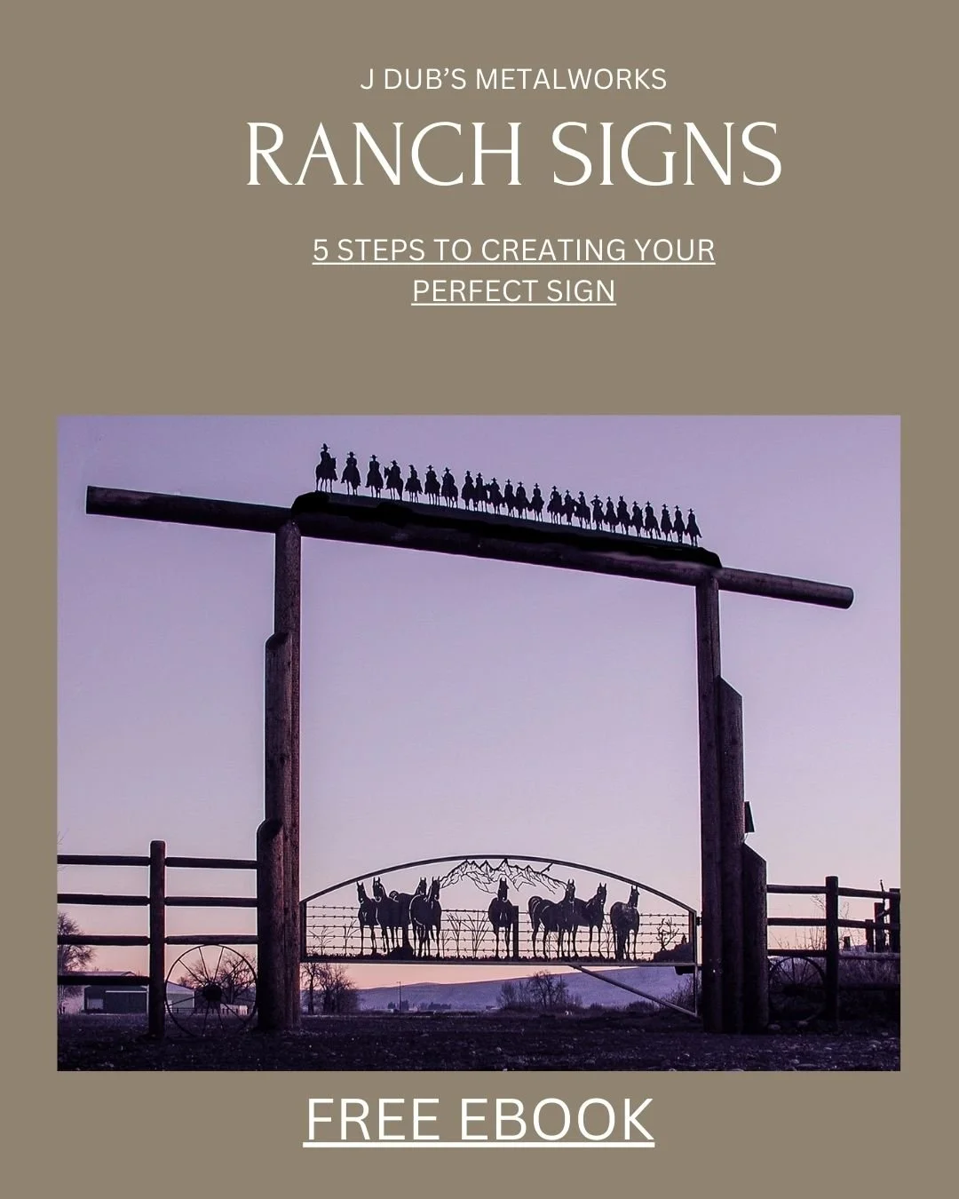 Metal Ranch Signs Cattle Design - J. Dub's Metalworks