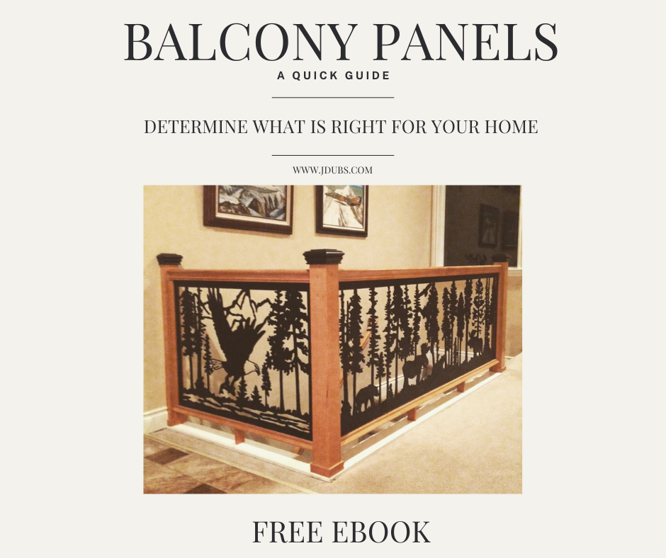 Metal Balcony Panels - Decorative Railing Panels - J. Dub's Metalworks