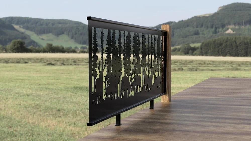 Metal Balcony Panels - Decorative Railing Panels - J. Dub's Metalworks