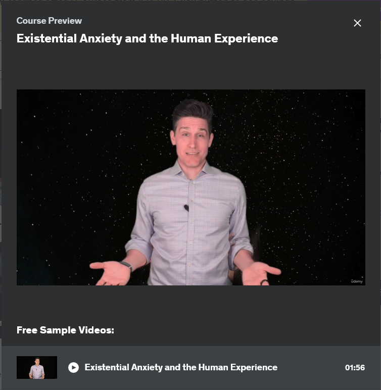 Udemy Course — Ernest Becker Foundation - Illuminating Denial of Death