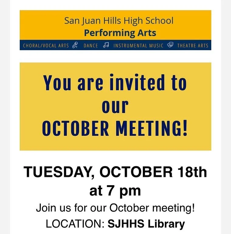 SJHHS Performing Arts Boosters