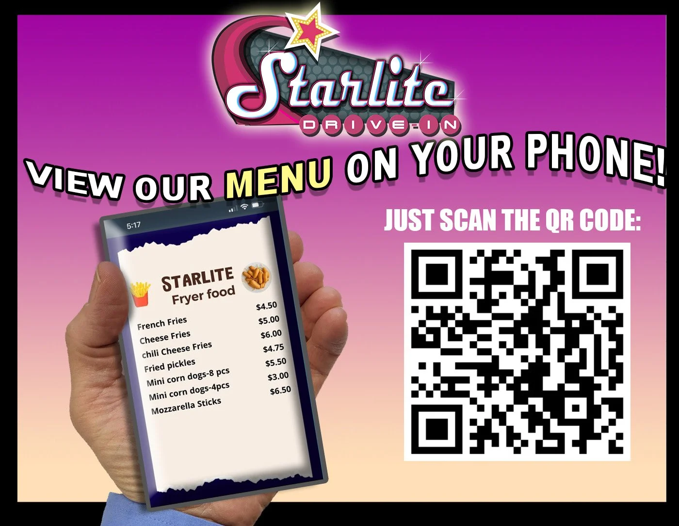 Menu — STARLITE DRIVE-IN