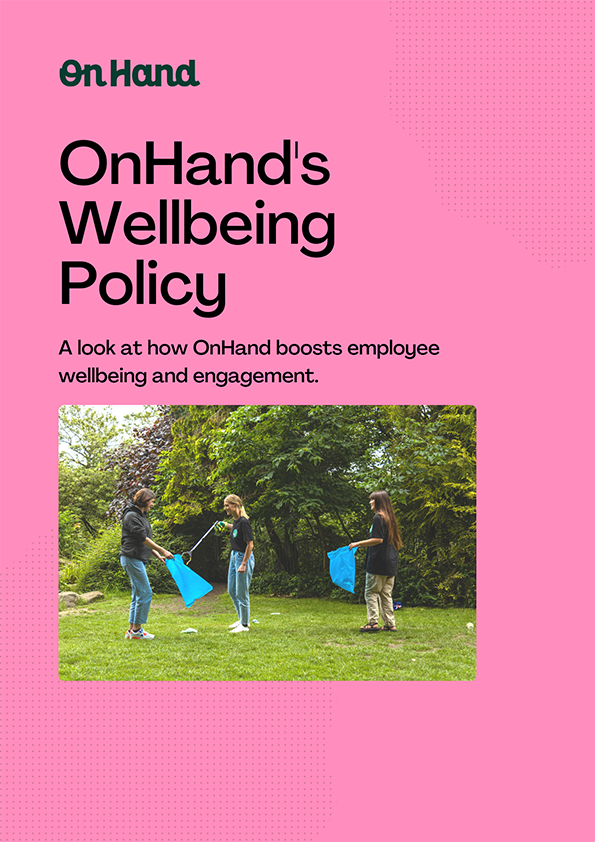 OnHand's wellbeing policy — OnHand