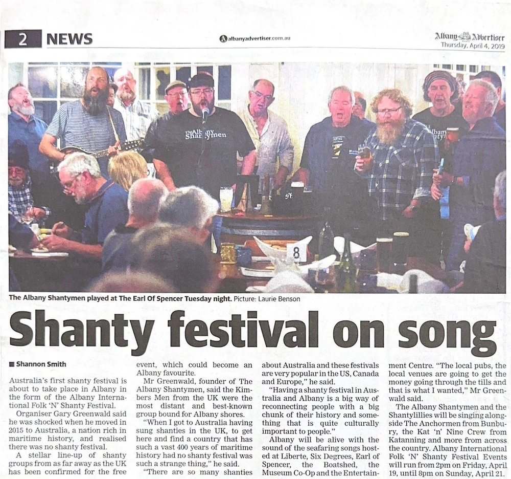 Gallery 1 — The Albany Shantymen