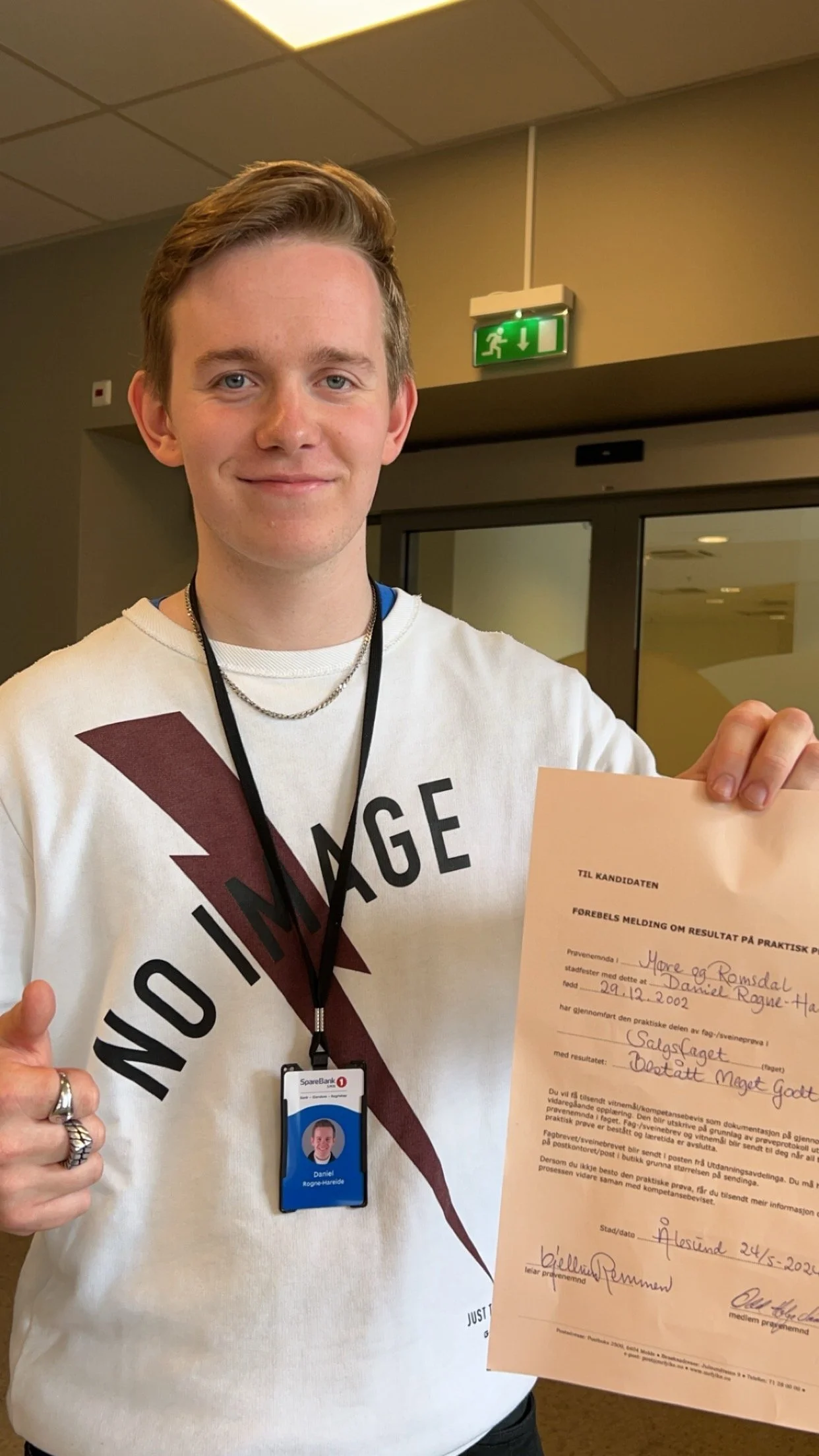 Gratulerer med fagbrev Daniel!! — Opplæringskontoret for mat- og ...
