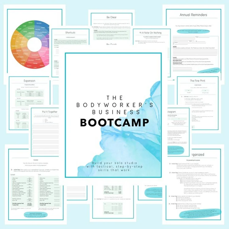 Bootcamp — Build Your Thriving Massage Therapy Studio — The Bodyworker ...