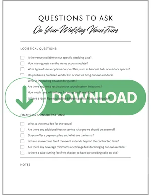 Questions To Ask On A Wedding Venue Tour, According to a Venue Owner