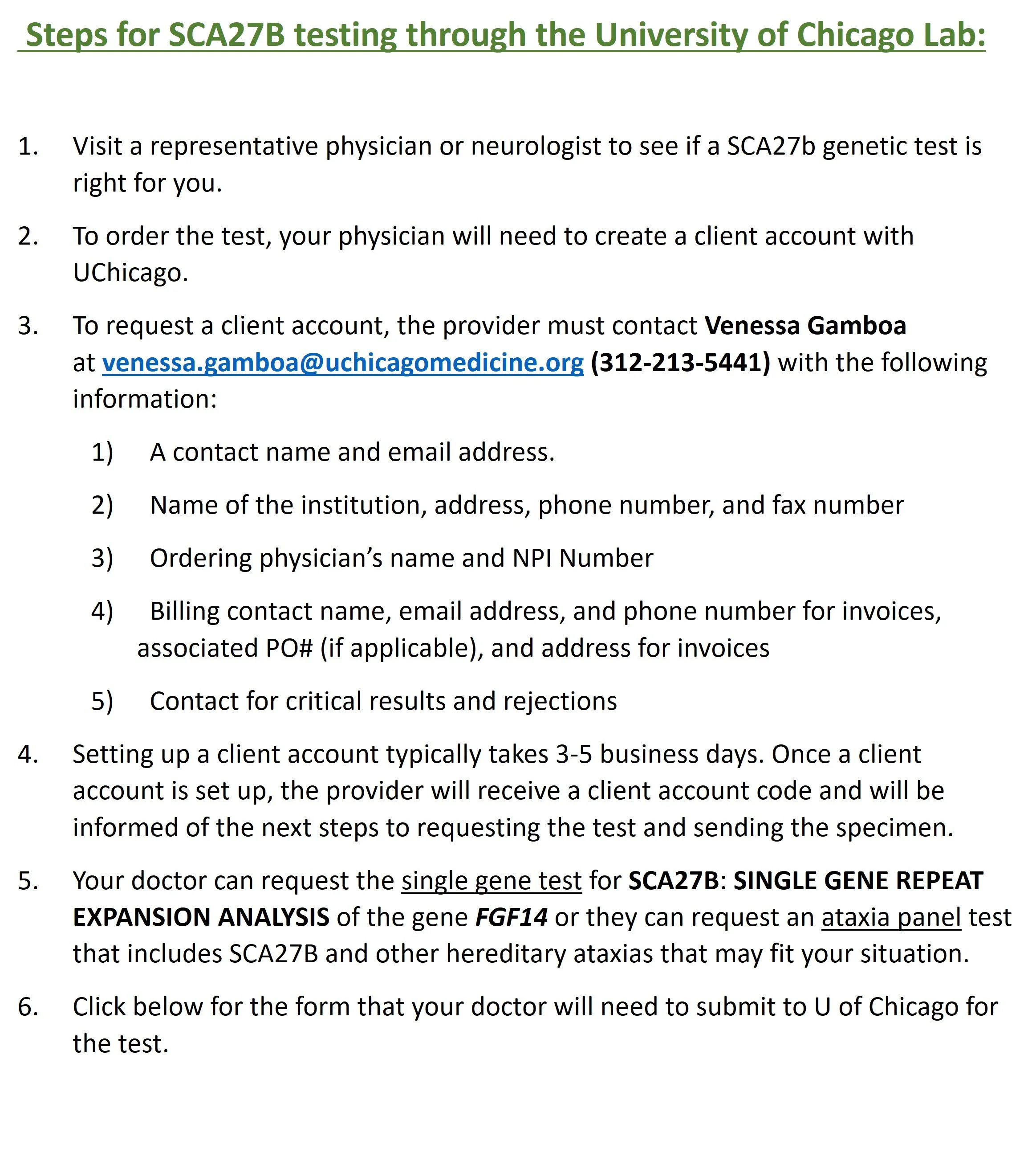 genetic testing — SCA27b Ataxia Foundation