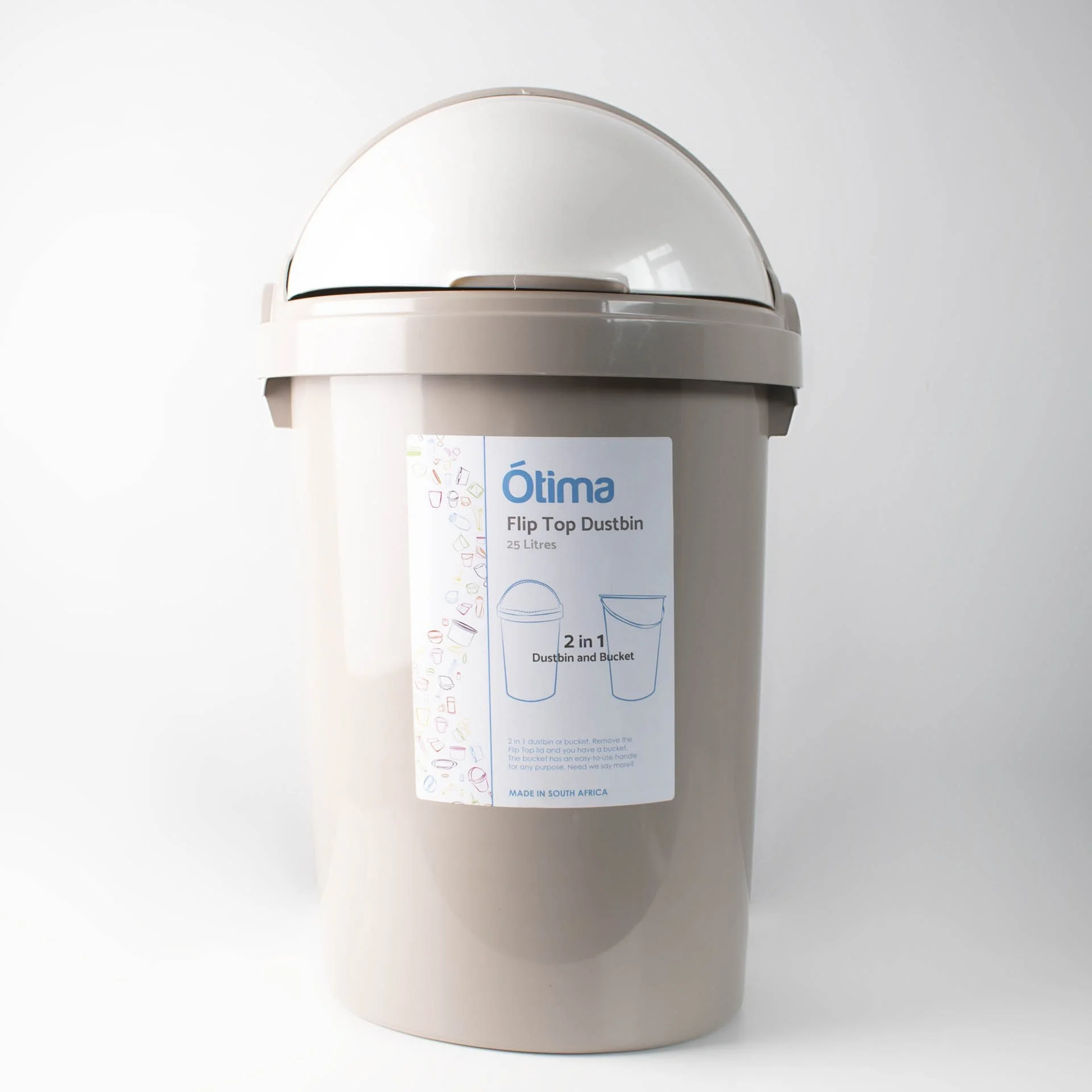 Medium Dustbin Natural 25 L — Otima