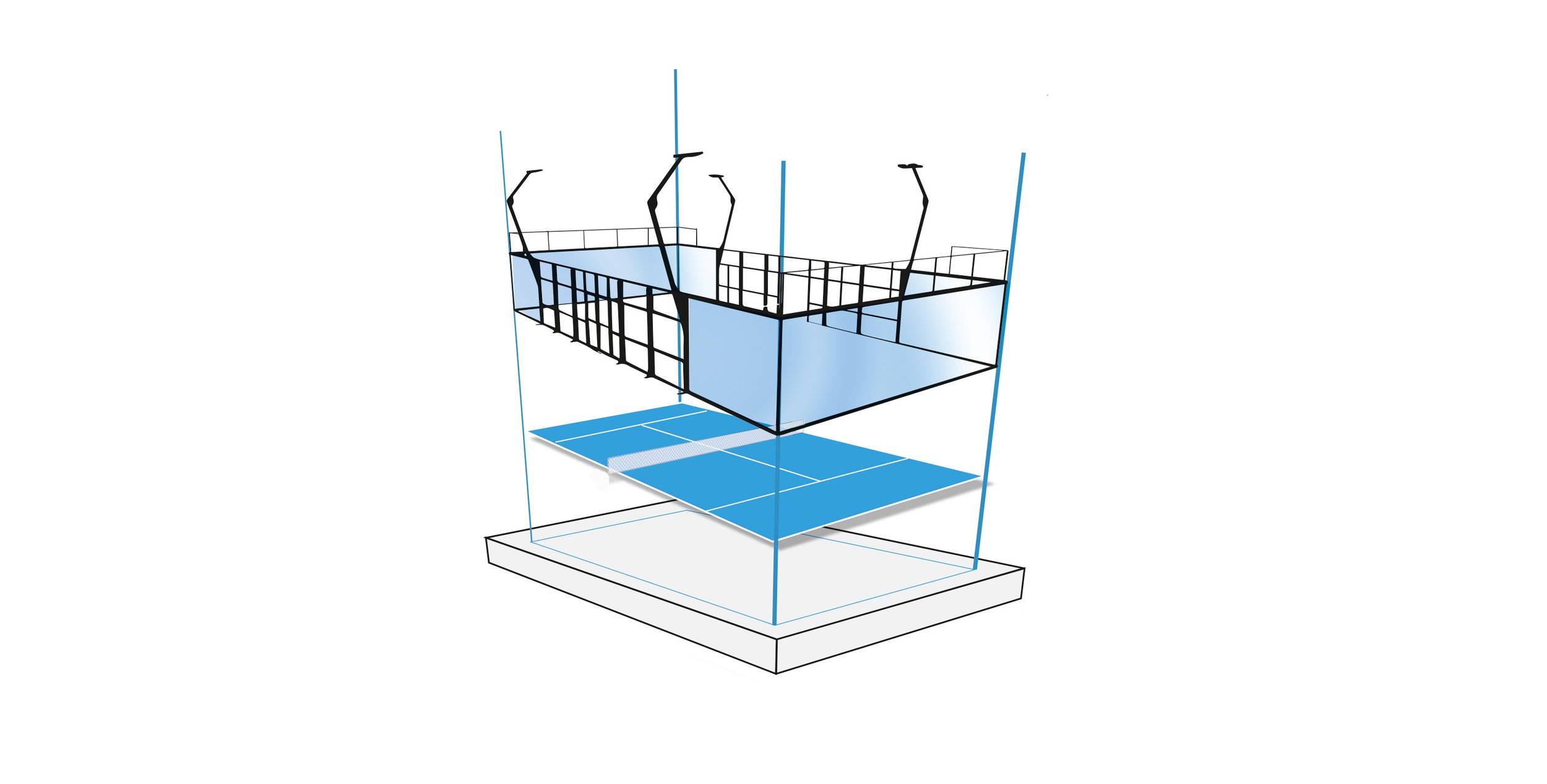 Unkompliziert Padel-Platz bauen lassen | Padelando