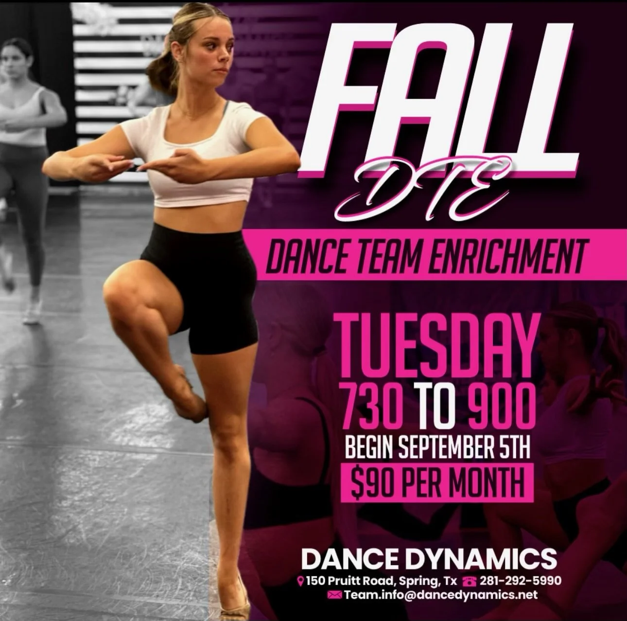 DANCE TEAM ENRICHMENT — DANCE DYNAMICS