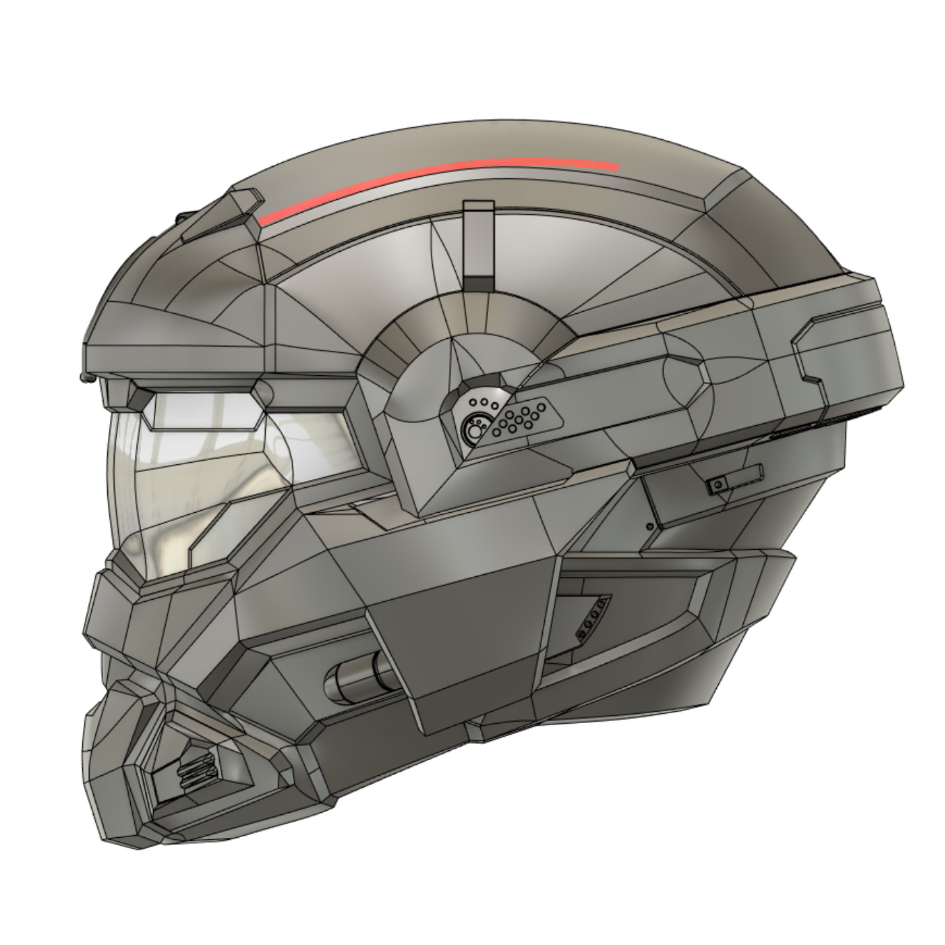 CQC Helmet 3D Model for Cosplay Armour Inspired by Halo Reach — Skookum ...