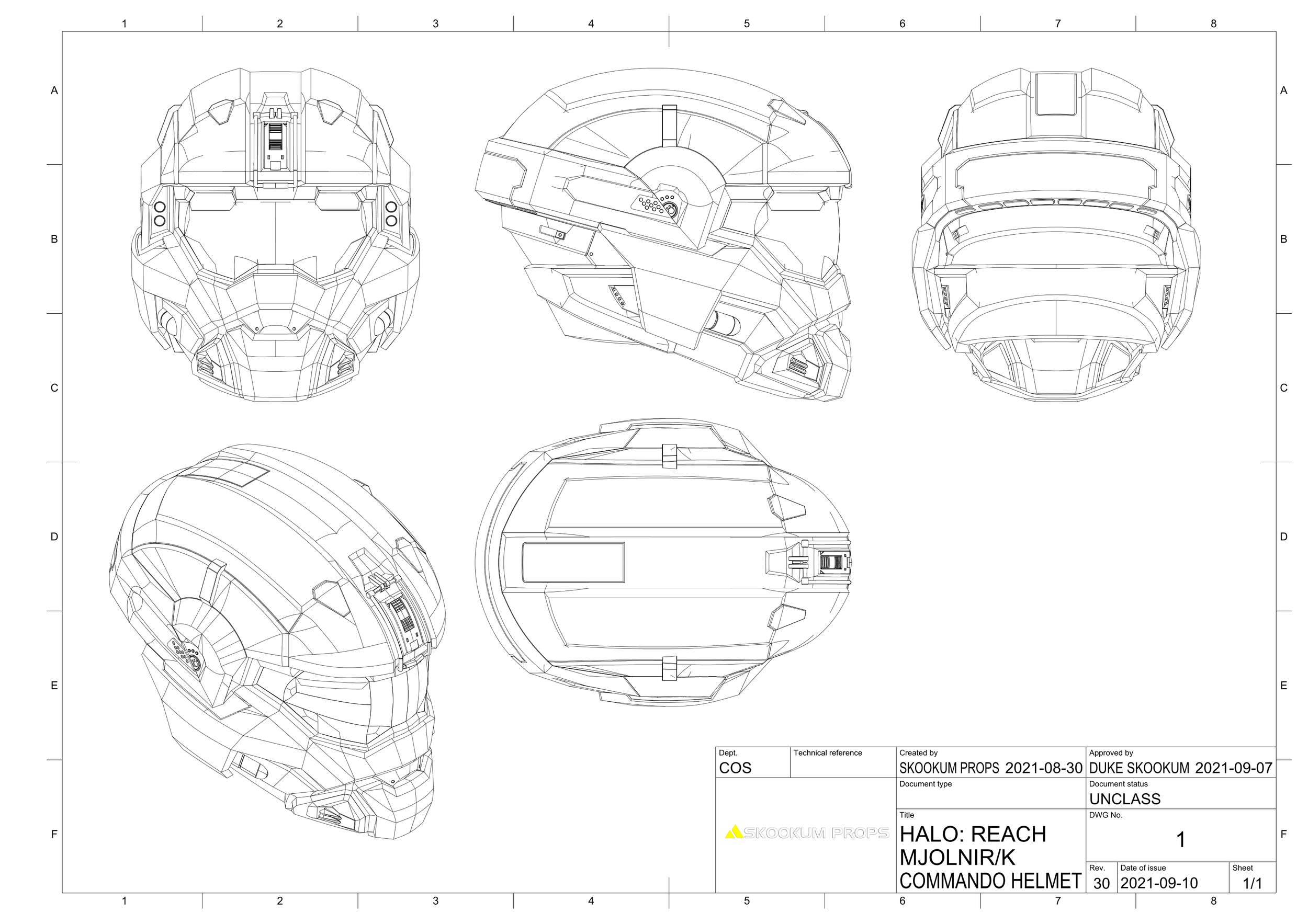 Military Police/CH252 Helmet 3D Model for Cosplay Armour Inspired by ...