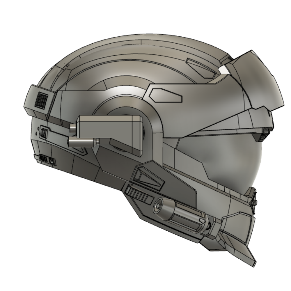 Jump Jet Shoulder 3D Model for Cosplay Armour Inspired by Halo Reach ...