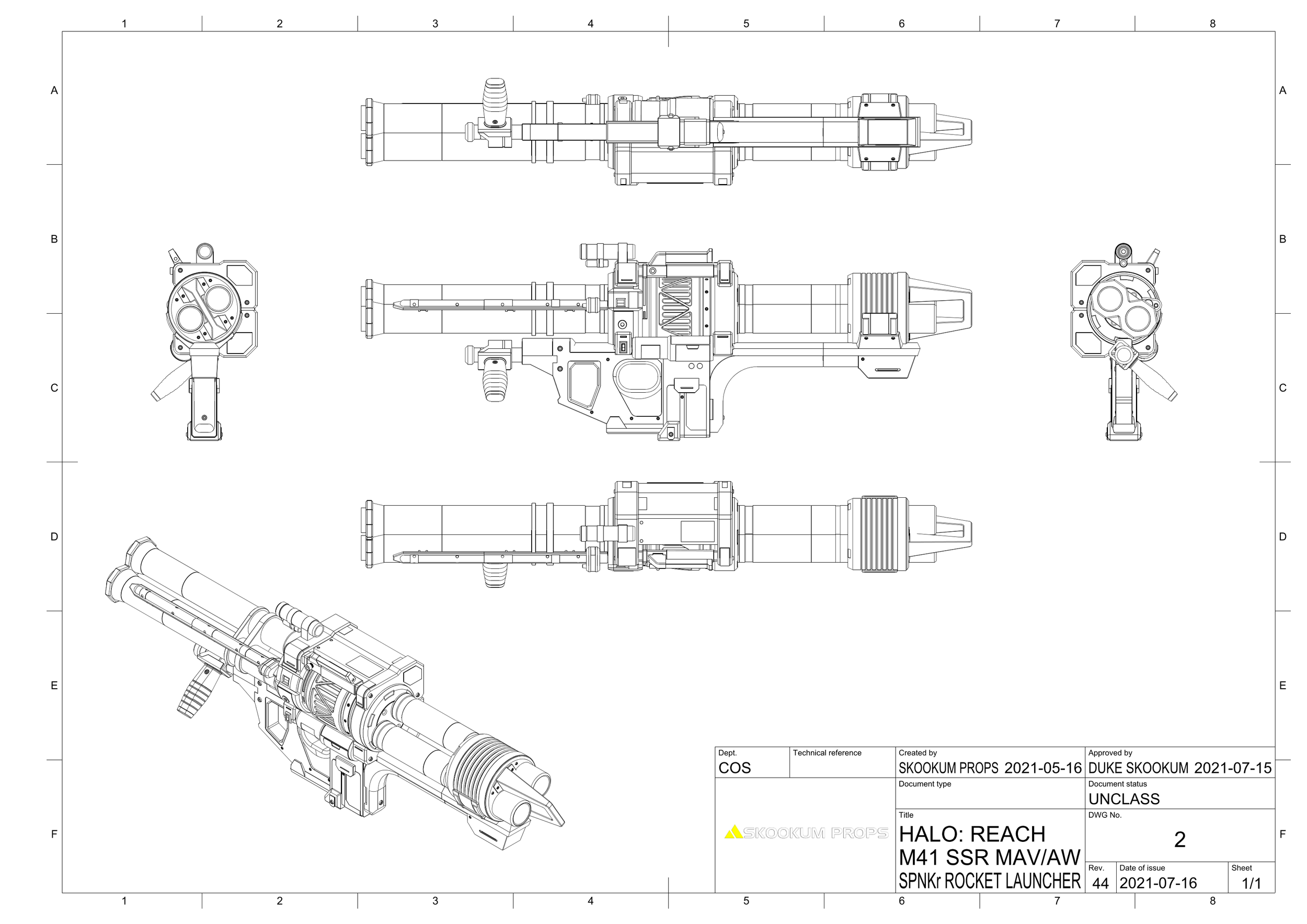 M45 Tactical Shotgun 3D Model for Cosplay Prop Inspired by Halo Reach ...