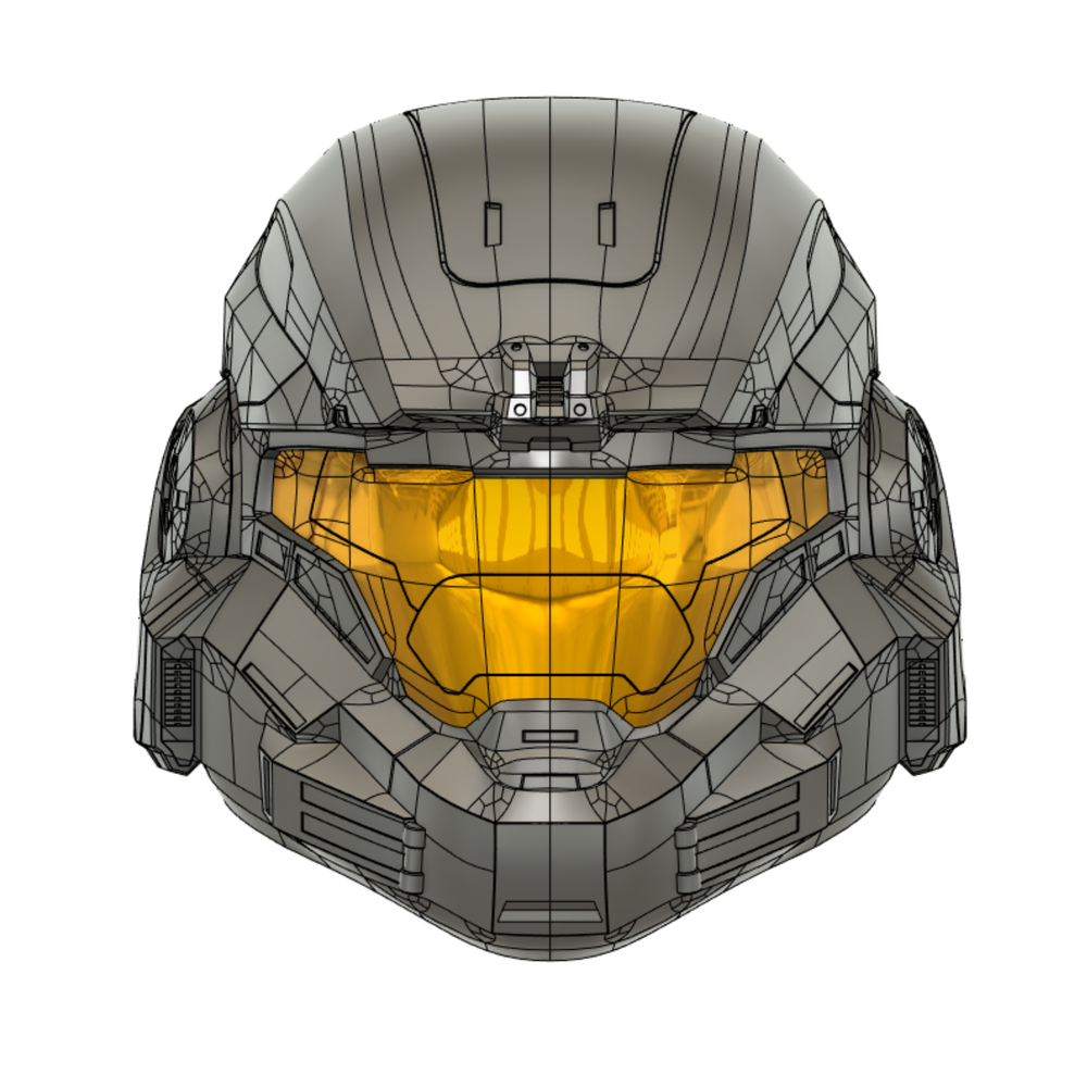 Security Helmet 3D Model for Cosplay Armour Inspired by Halo Reach ...