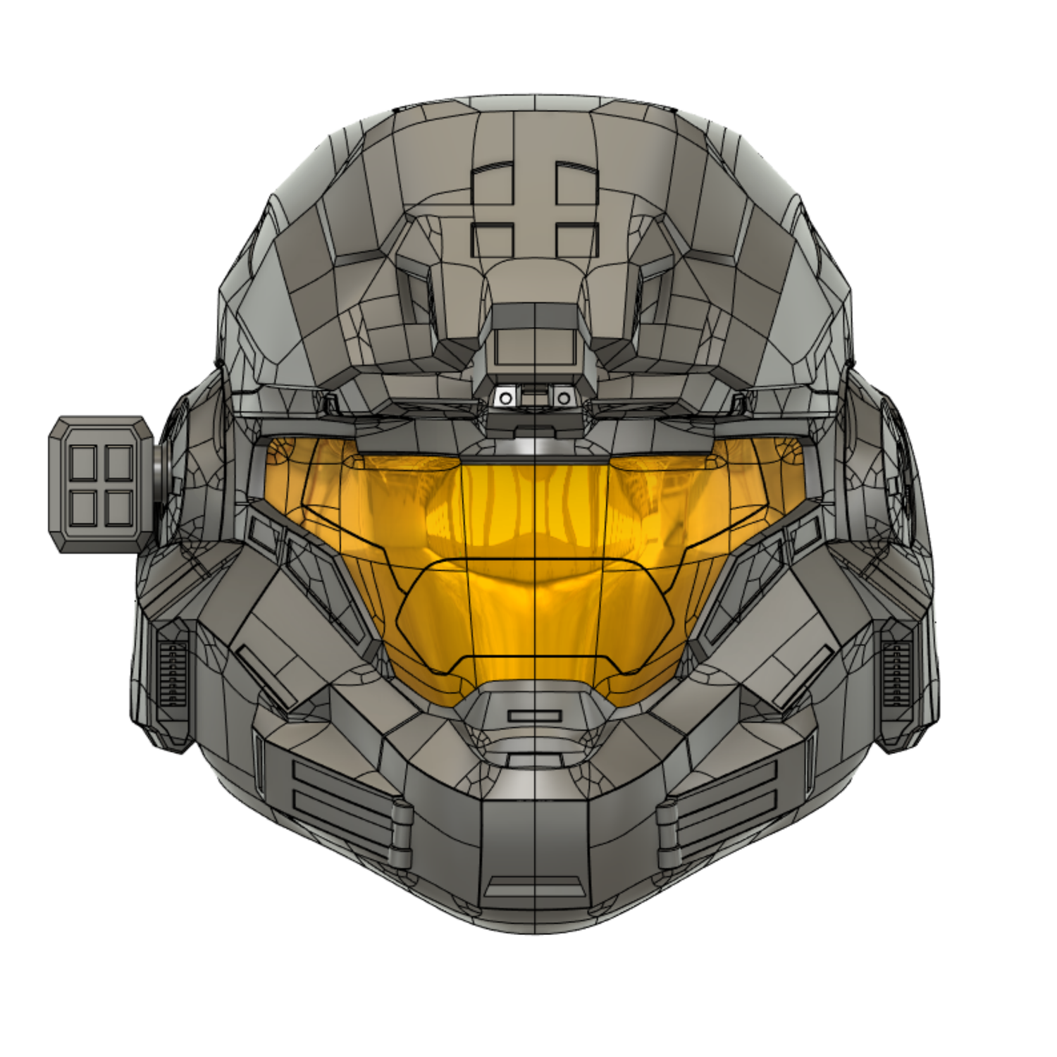 Security Helmet 3D Model for Cosplay Armour Inspired by Halo Reach ...