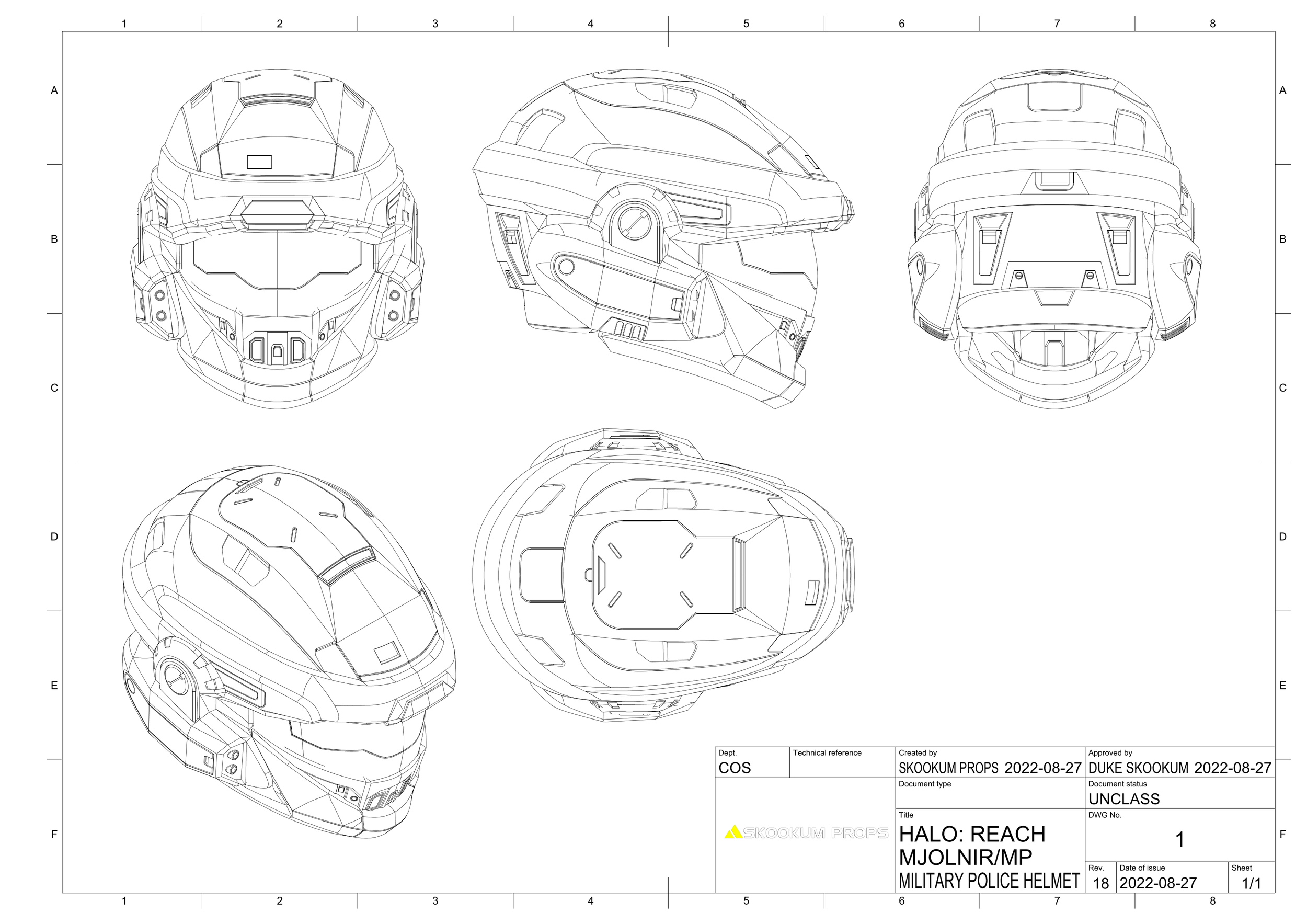 Jump Jet Shoulder 3D Model for Cosplay Armour Inspired by Halo Reach ...